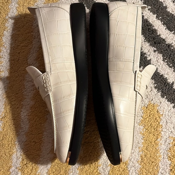 Cole Haan | Shoes | Cole Haan Ivory Croc Loafers | Poshmark